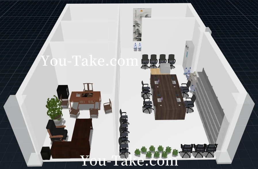 Single Story Office Feng Shui Design & Changes – 寓棠 | You-Take.com