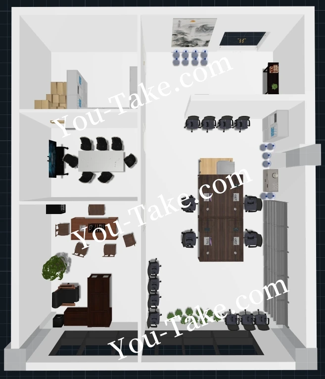 Single Story Office Feng Shui Design & Changes – 寓棠 | You-Take.com